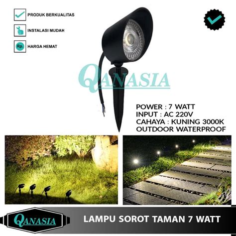 Jual Promo Lampu Taman Led Sorot W Watt Tancap Tempel Dekorasi Hias Teras Dinding Tembok