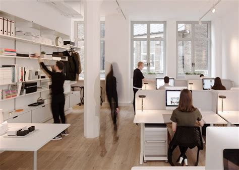Uniform Wares London Offices Include A Pivoting Timber Door