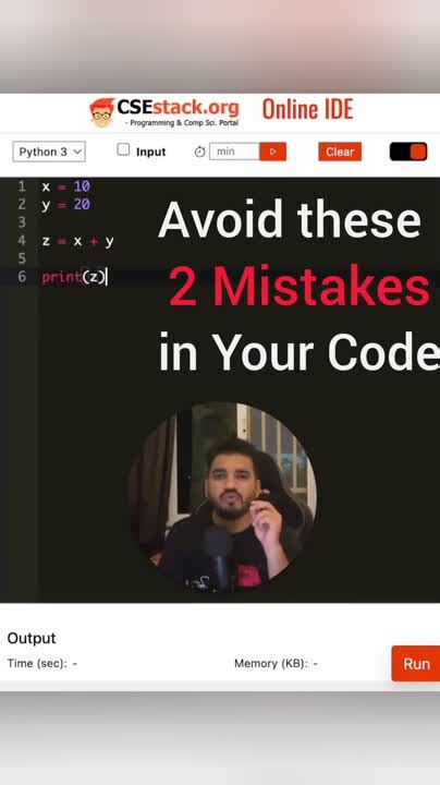 Aniruddha Chaudhari 🐍 On Linkedin 2 Mistakes To Avoid In A Coding