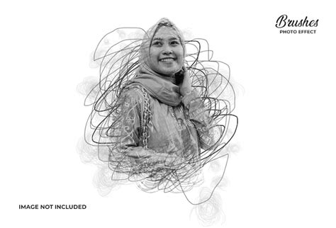 연필 드로잉 사진 효과 프리미엄 Psd 파일