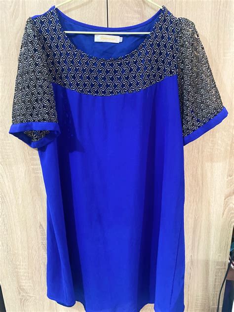 Plus Size Royal Blue Dress On Carousell