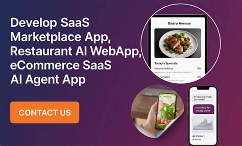 Develop Saas Marketplace App Restaurant Ai Webapp Ecommerce Saas Ai