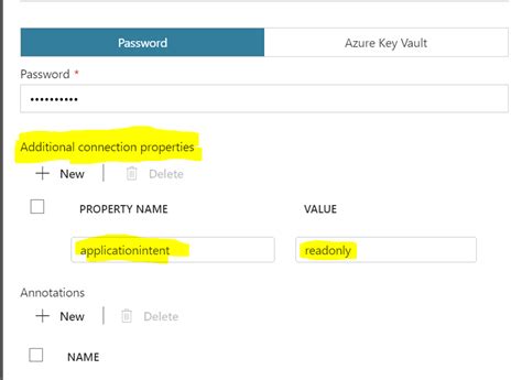 Is It Possible To Specify Applicationintent Readonly For Azure Data Factory Connecting To On