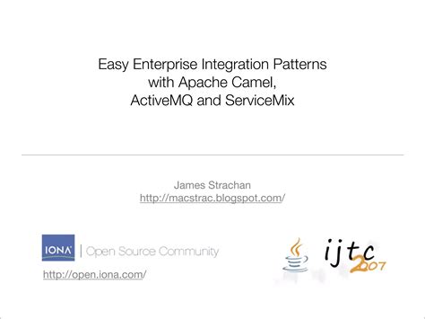 Easy Enterprise Integration Patterns With Apache Camel Activemq And Servicemix Pdf