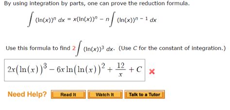 Solved By Using Integration By Parts One Can Prove The