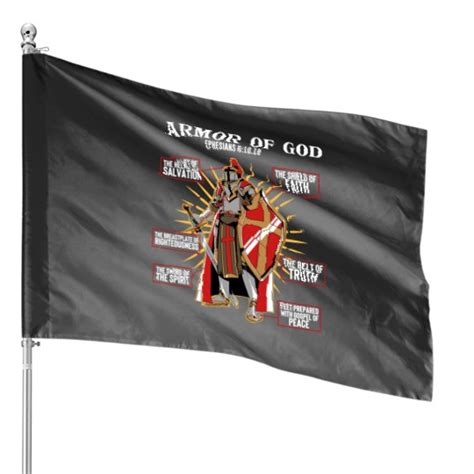 Crusader Flag House Flags Armor Of God Religious Christan Knight