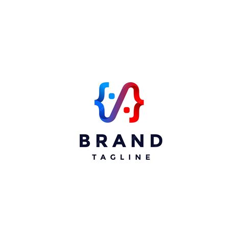 Premium Vector Infinity Brothers Code Logo Design Silhouette Of Two Heads Forming Infinity