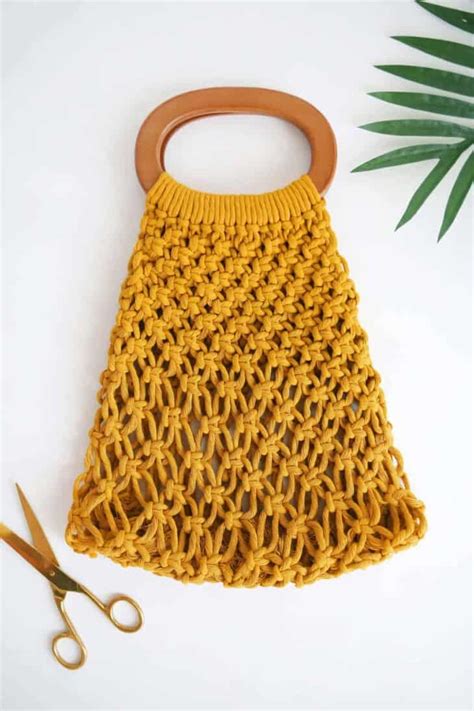 Simple Macrame Handbag Tutorial A Beautiful Mess