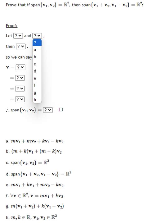 Solved Prove That If Span V1v2 R2 ﻿then Span