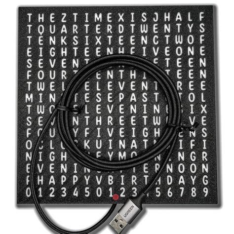 English Led Word Clock Etsy