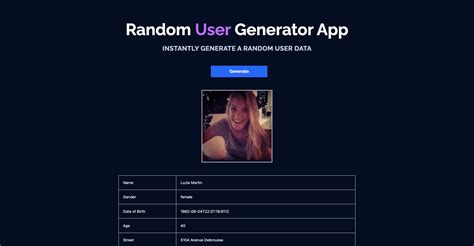 How To Build A Random User Generator App Using Random User Api