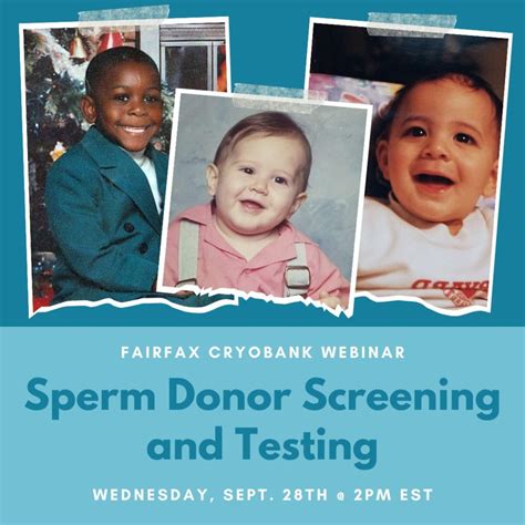 Sperm Donor Screening Webinar Recap Fairfax Cryobank