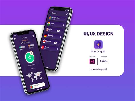 VPN App UI UX Design Rshagor Com