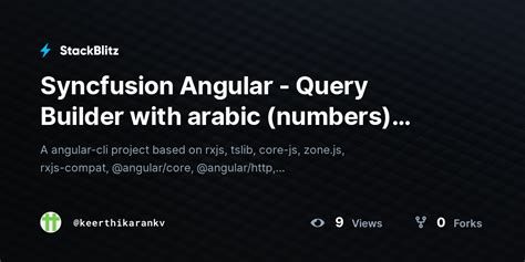 syncfusion angular query builder with arabic numbers forked