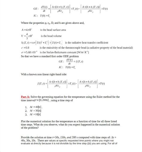 Numerical Solution Of First Order Odes We Will
