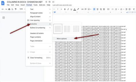 How To Create Columns In Google Docs Easily With Examples