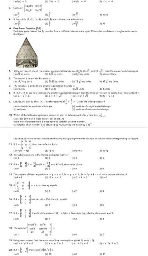 Case Based Question 5 9 Each Triangular Face Of The Pyramid Of Peace