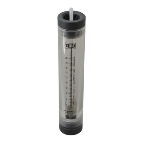 7205018131w King Instruments Acrylic Rotameter 2 21 Gpm Range