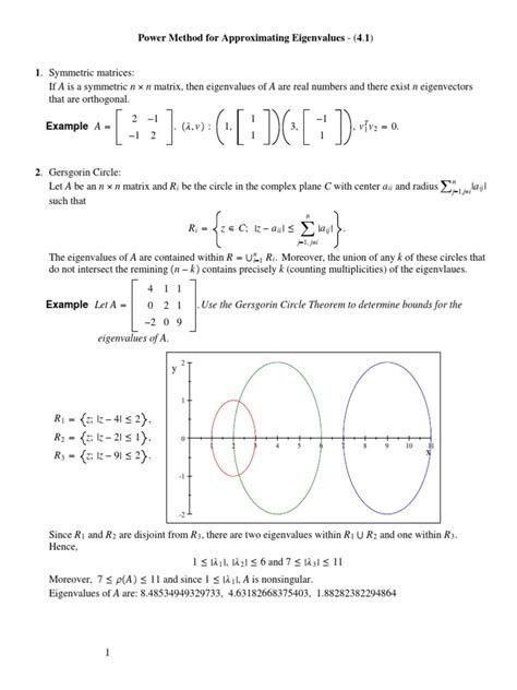 Power Method Pdf Eigenvalues And Eigenvectors Matrix Mathematics