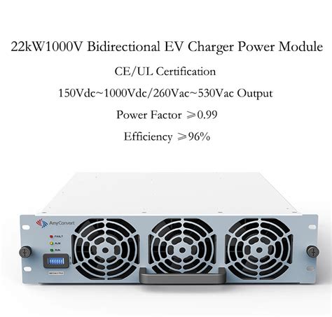 Acdc Bidirectional Power Converter 22kw 1000v Energy Storage Ev Charging Module Infypower