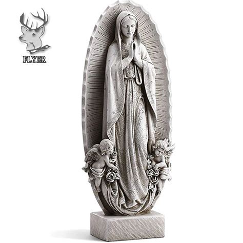 Religious Life Size Marble Vigin Mary Statue Marble Mother Mary Statue