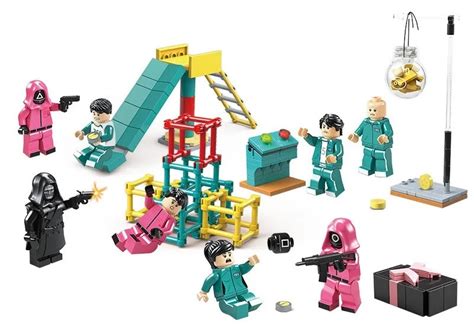 Конструктор Игра в Кальмара комплект из 4 наборов Squid Game 353 детали купить на Ozon по