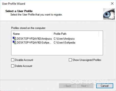User Profile Wizard Download Softpedia