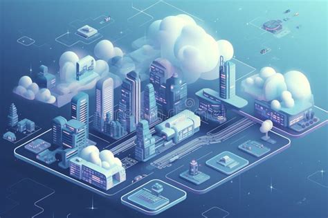Ai Generative Cloud Computing Isometric Concept Cloud Computing Ai Generative Cloud Computing Isometric Concept Cloud Computing