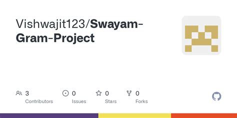 github vishwajit123 swayam gram project