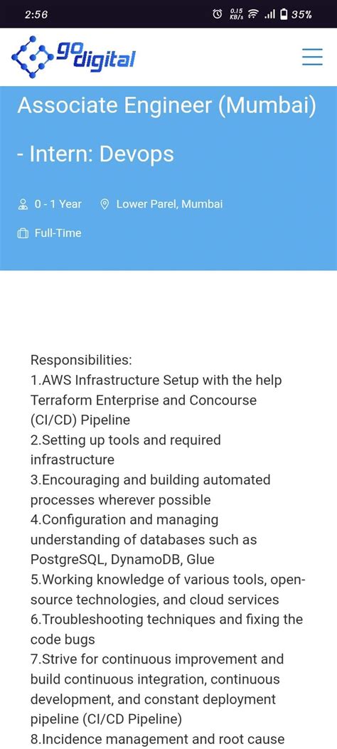 Hiring Devops Intern Devops Cloud Sre Jobs Aws Azure Gcp Sre