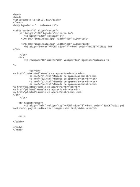 model html pdf