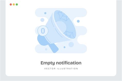 Premium Vector Empty Notification