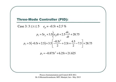 Class 20 Effect Of Kp Ki And Kd And Pid Control Mode Pdf Physics Science