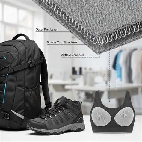 Where 3d Spacer Mesh Is Used In Apparel Sportek International Inc