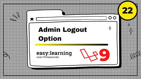 laravel 9 project 22 admin logout option youtube