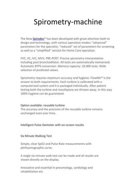My Publications Spirometry Machine Page 2 Created With