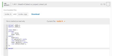 Solved In This Lab You Are Given With A Linked List Node