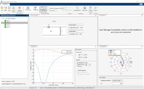 design matching network using lumped components from modelithics