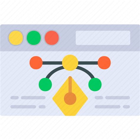 Vector Pen Tool Printing Bezier Curve Icon Download On Iconfinder