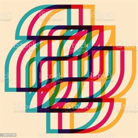 Riso 인쇄 효과가 있는 기하학적 개체입니다 벡터 직물 섬유 의류 포장지 벽지 포스터를 위한 그래픽 요소 그래픽 요소입니다 당신의 자신의 훈장 또는 디자인을 위해 완전히