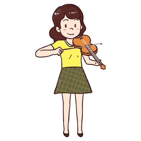바이올린을 연주하는 여자 일러스트 바이올린 여자 바이올린을 켜다 Png 일러스트 및 Psd 이미지 무료 다운로드 Pngtree