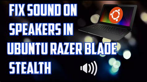 Speaker Problem Ubuntu At Alice Hager Blog