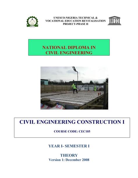 Gbc Building Construction Lecture Notes Pdf Civil Engineering