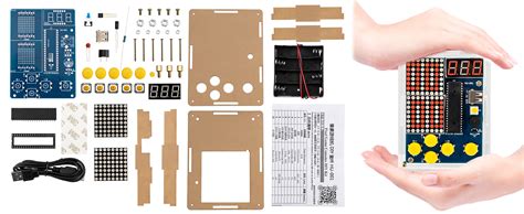 diy games console hand held kit seamuing soldering practice kit