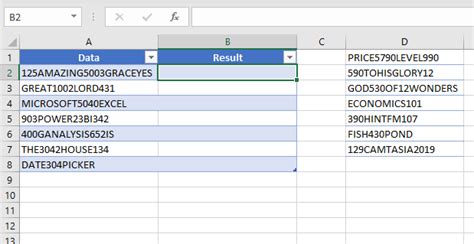 extract numbers from alphanumeric values using multiple functions