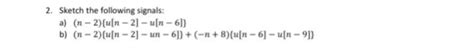 Solved Sketch The Following Signals Sketch The Following Chegg Com