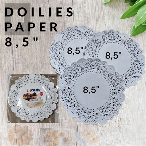 Jual Doilies Paper Grade 8`5 Harga Per 25 Pcssheetlembartatakan Kuealas Toplesalas Kue