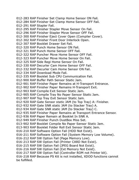 How To Clear A Xerox Color Copier DC Vs C Vs DCP Vs C J Error Code