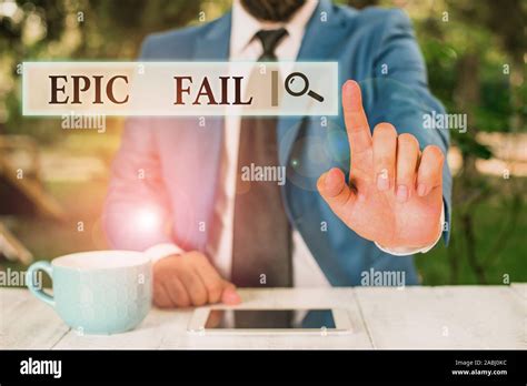 Conceptual Hand Writing Showing Epic Fail Concept Meaning A