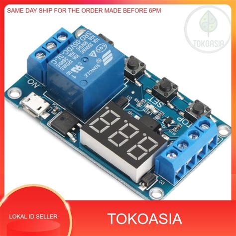 Jual Local Stock XY J DC V To V One Way Relay Module Delay Power Off Disconnection
